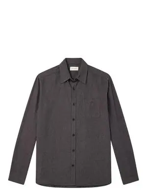 Oliver Peoples Cotton-flannel Shirt - Brown