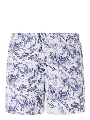 Orlebar Brown Bulldog Passetto Straight-leg Mid-length Swim Shorts - Blue