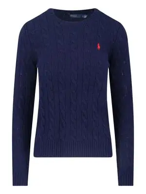 Polo Ralph Lauren POLO RALPH LAUREN Cable Knit Crewneck Sweater Blue