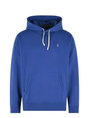 Polo Ralph Lauren POLO RALPH LAUREN Logo Embroidered Drawstring Hoodie Blue