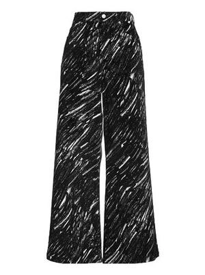 Marni Wide-leg Velvet Trousers - Black
