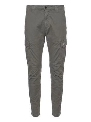 C.P. COMPANY Cotton Elastane Cargo Pants - Grey