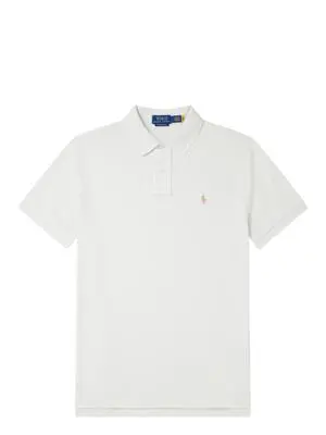Polo Ralph Lauren Polo Ralph Lauren - Cotton-Piqué Polo Shirt - Men - Neutrals - XS Neutrals