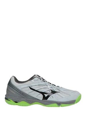 Mizuno Wave Hurricane Sneakers In Light Textile Fibers - Grey