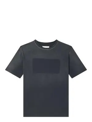MAISON MARGIELA Printed Cotton-jersey T-shirt - Black