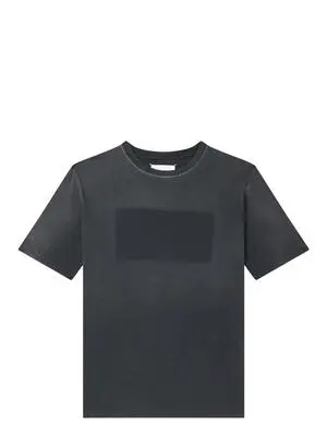 MAISON MARGIELA Printed Cotton-jersey T-shirt - Black