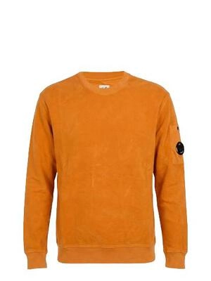 C.P. COMPANY Military Cotton Fleece Sweatshirt - Orange