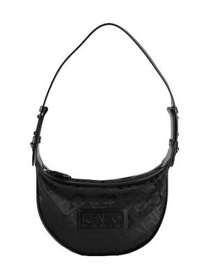 Kenzo Polyester And Cow Leather Shoulder Bag - Black