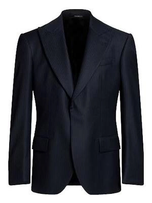 Emporio Armani Blazer Size Virgin Wool - Blue