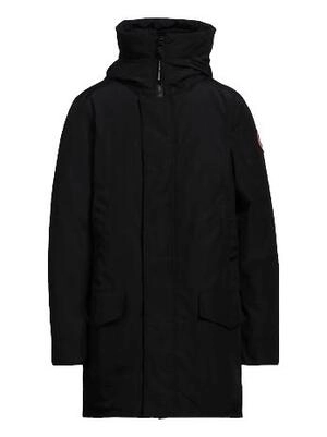 Canada Goose Hooded Long Sleeve Coat - Black