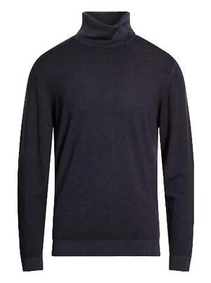Crossley Turtleneck Midnight Size Virgin Wool - Blue