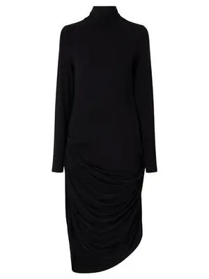 Proenza Schouler White Label Imogen Jersey Turtleneck Midi Dress - Black