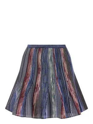 Missoni Striped Metallic Crochet-knit Mini Skirt - Multi