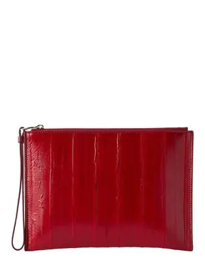 Proenza Schouler Leather Intarsia Pouch - Red