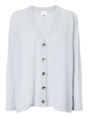 ALLUDE V-neck Cashmere Cardigan - Blue