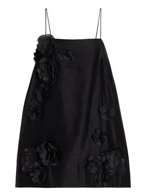Aje Cloudscape Flower-appliqué Tank Top - Black
