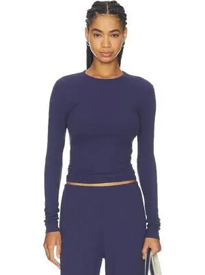 ALL THE WAYS Airlea Long Sleeve Top - Navy