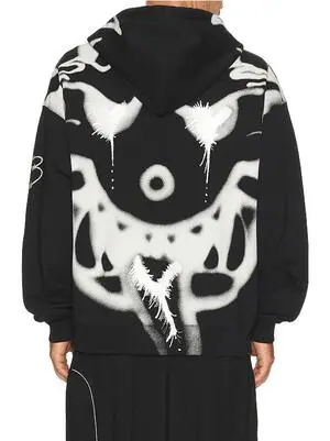 Y3 Gfx Ft Zip Hoodie - Black