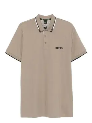 BOSS Grey Polo Shirts - Gray