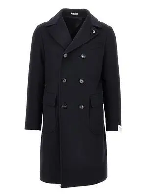 BRERAS Cashmere And Wool 'tirana' Coat - Blue