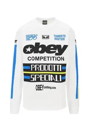 Obey Competition Claic L' Cotton T-hirt - White