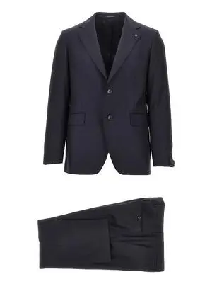 Tagliatore Virgin Wool Two-pieces Tailored Suit - Blue