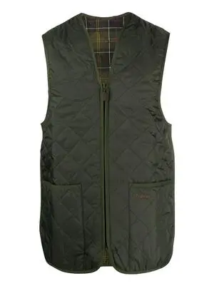 Barbour Quilted Zip-up Waistcoat - Green