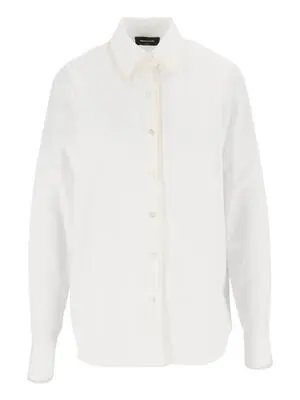 Fabiana Filippi Long-sleeved Button-up Shirt - White