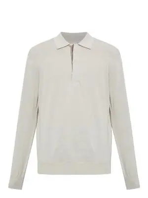 ELEVENTY Eleventy Zip Polo Knitted Sweater