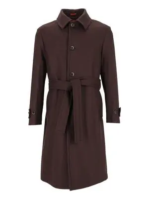 Barena Venezia Paramar Belted Single-breasted Coat - Brown