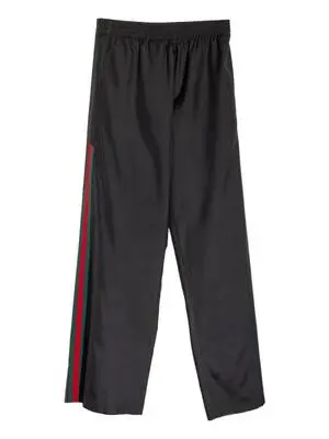 Gucci Leisure Pants With Web - Black