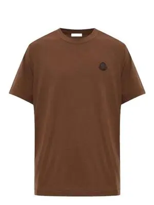 Moncler Crew Neck Short-sleeved T-shirt - Brown