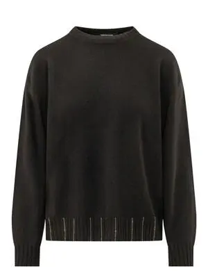 Fabiana Filippi Ribbed Jumper - Black