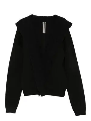Rick Owens Draped Hooded Jacket - Black