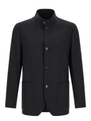 LARDINI Single-breasted Blazer - Black