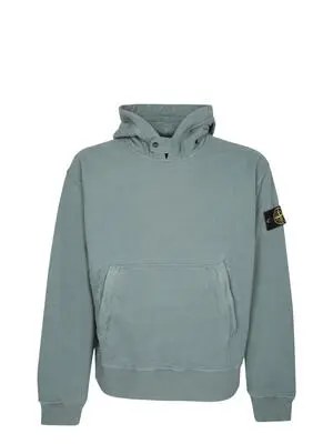 Stone Island Long-sleeve Hooded Sweatshirt - Gray