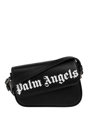 Palm Angels Palm Angels Flap Shoulder Bag With Logo Detail Black
