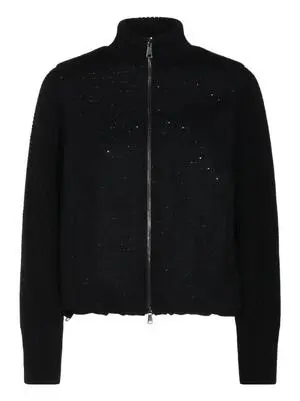 Fabiana Filippi Zip-up Knitted Jacket - Black