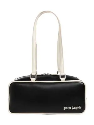 Palm Angels White Shoulder Bag - Black