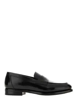 Santoni Santoni Colin Penny Loafers Black