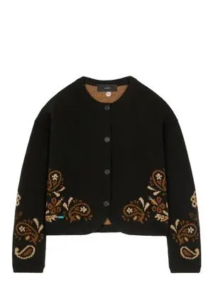 Alanui Island Roots Foulard Jacquard Jacket - Black/camel