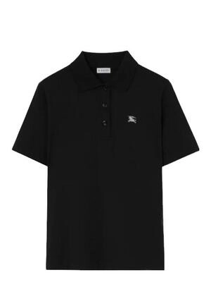 Burberry Knight Jewel Cotton Polo Shirt - Black