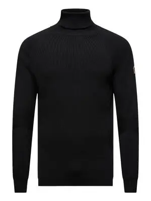 Moncler Wool Blend Turtleneck Sweater - Black