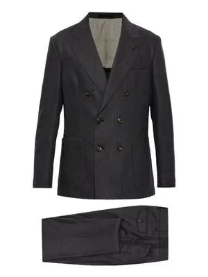 Eleventy Double-breasted Suit - Grey