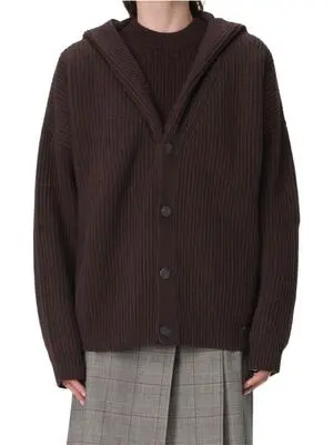 DONDUP Hooded Knit Cardigan - Black