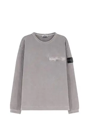 Stone Island Compass-badge Crewneck Sweatshirt - Grey