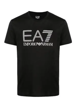 EA7 Logo-print T-shirt - Black