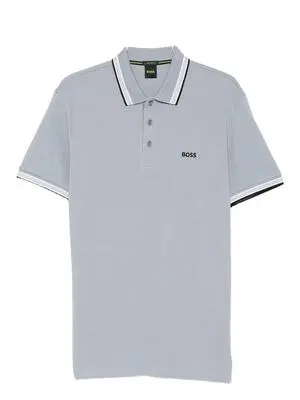 BOSS Grey Polo Shirts - Gray