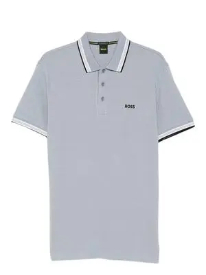 BOSS Grey Polo Shirts - Gray