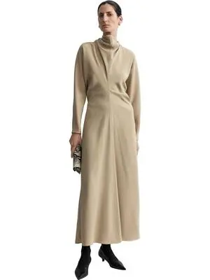 TOTEME Slouch Waist Scarf Dress - Fawn